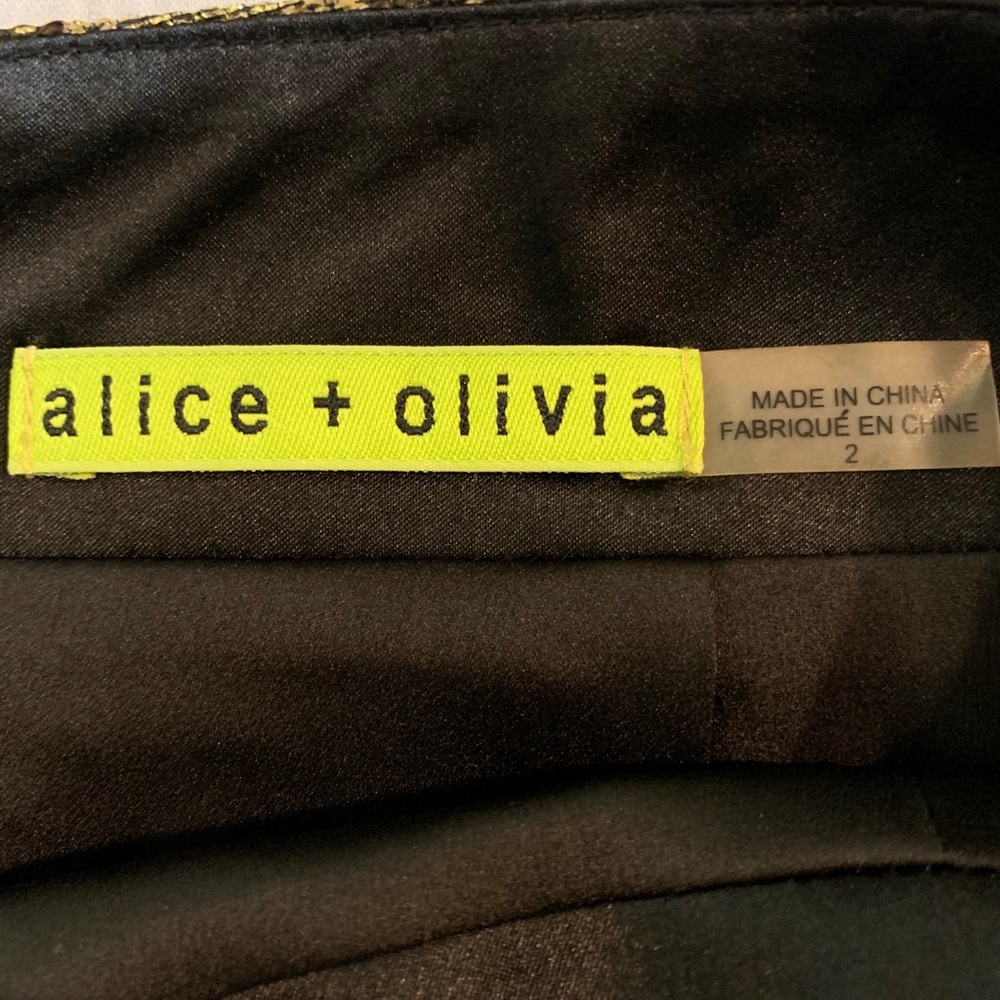 Alice + Olivia Size 2 Yolanda Graphic Mini Skirt - Gem